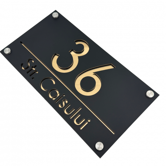 Placa cu Numar Casa - Colectia President | Adresa VIP