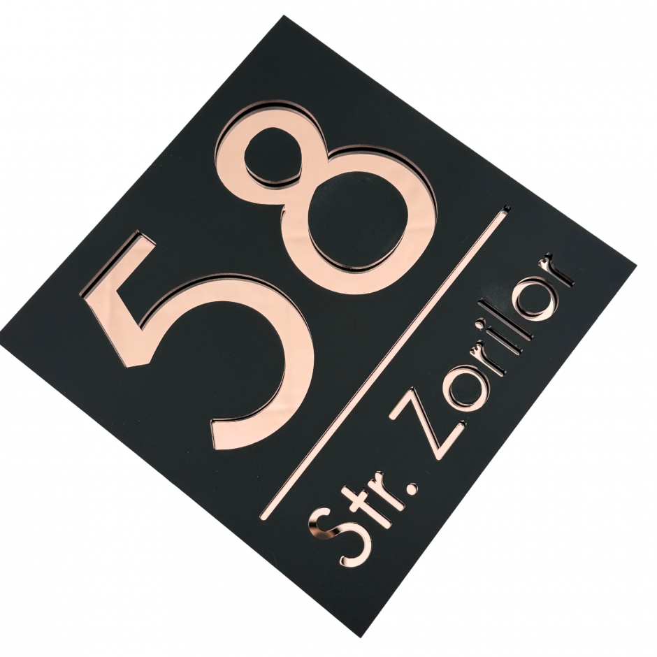 Numar Casa Personalizat - Colectia Royal | Adresa VIP